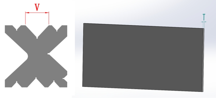 How to choose correct bending V size? - BLMA machinery